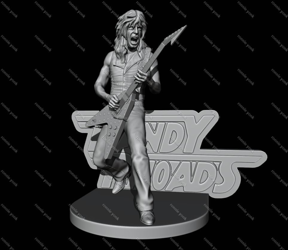 Randy Rhoads 3d printing 3D model 3D printable | CGTrader