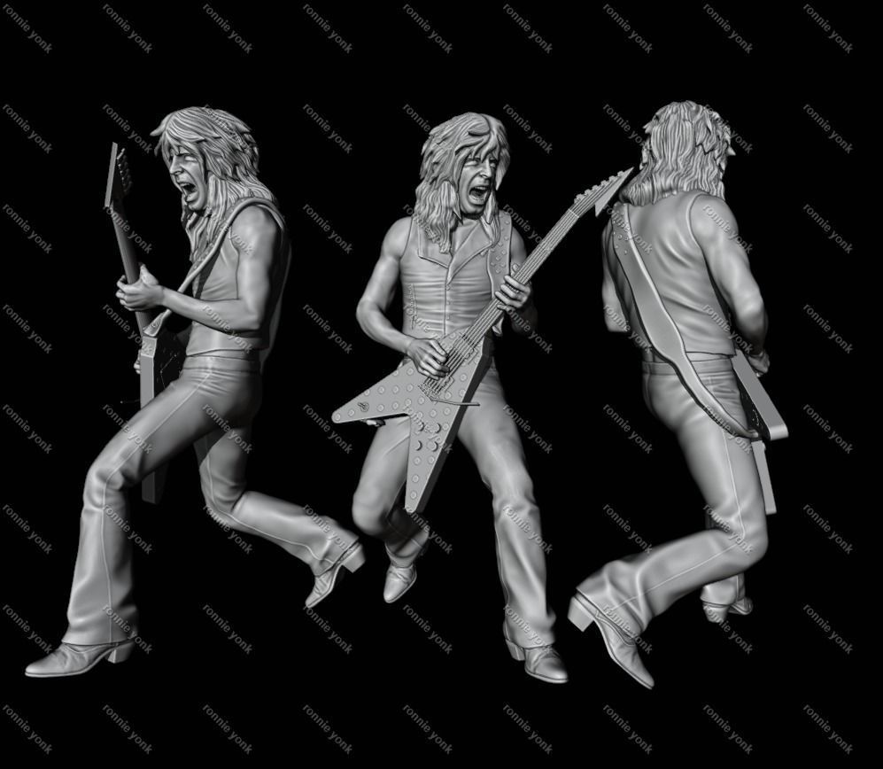 Randy Rhoads 3d printing 3D model 3D printable | CGTrader