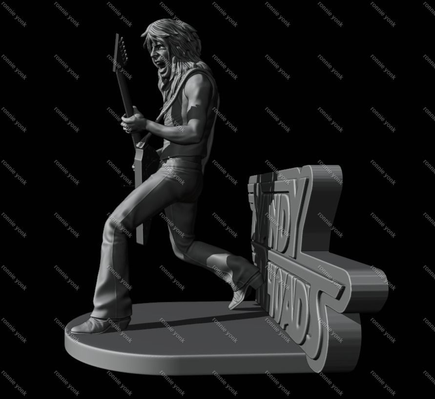 Randy Rhoads 3d printing 3D model 3D printable | CGTrader