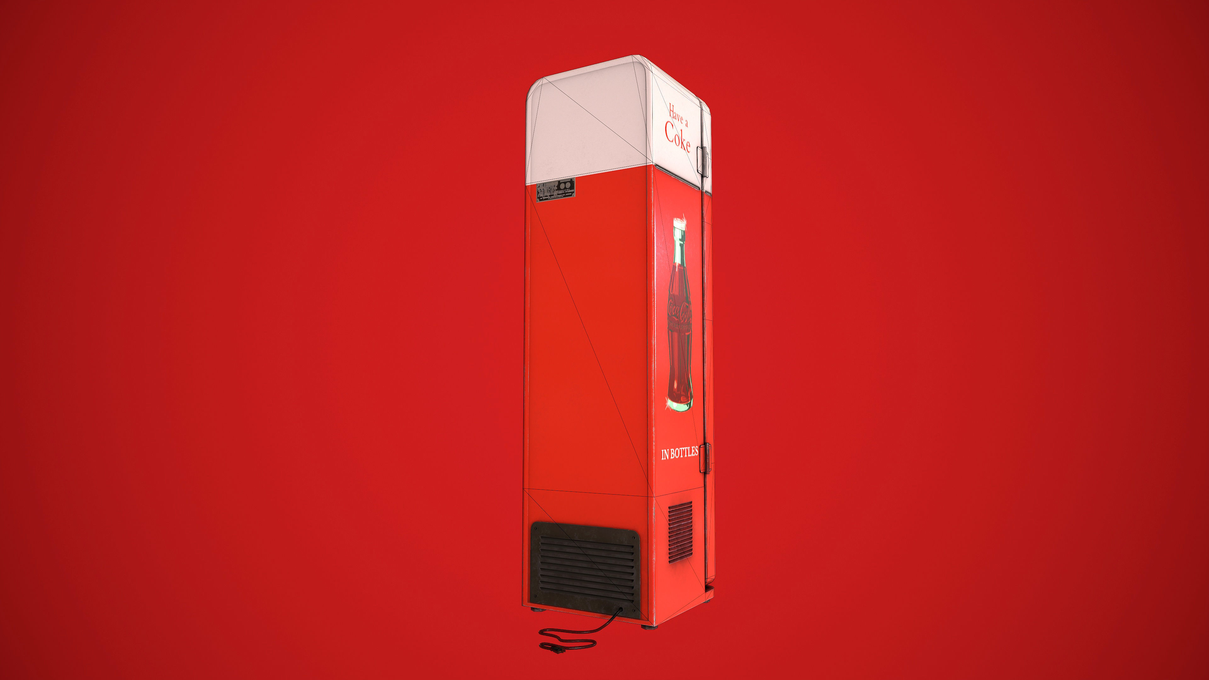 3D model 1956 Vendo 44 Coca-Cola Machine VR / AR / low-poly | CGTrader