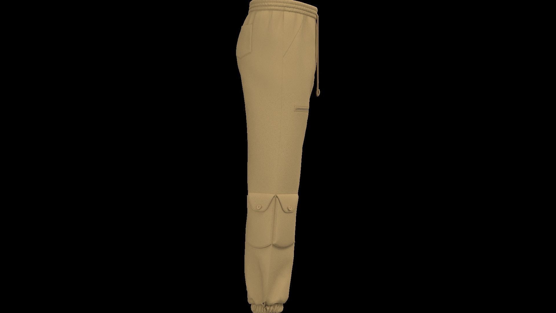 Male pant pocket 3D model rigged | CGTrader