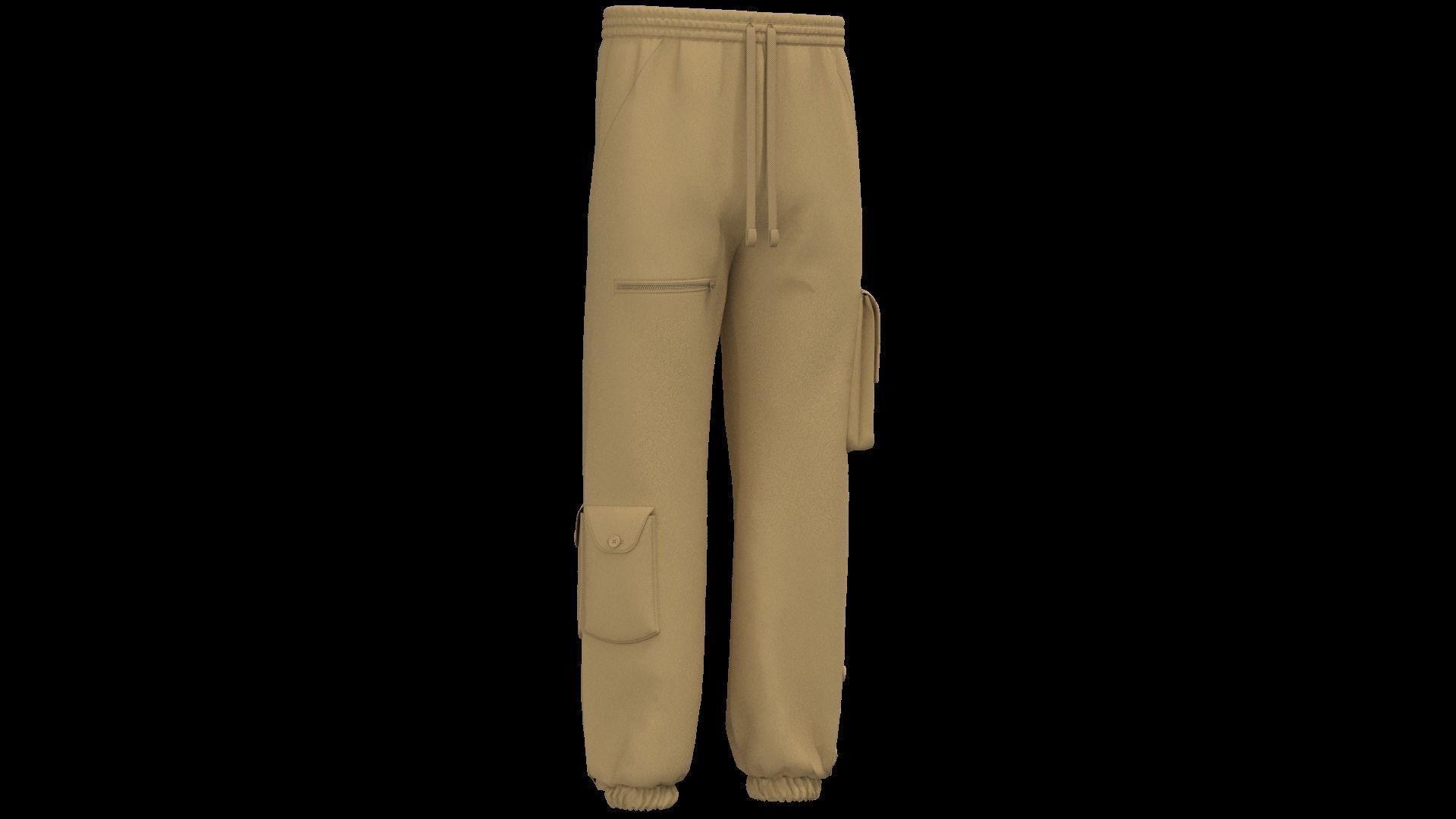 Male pant pocket 3D model rigged | CGTrader