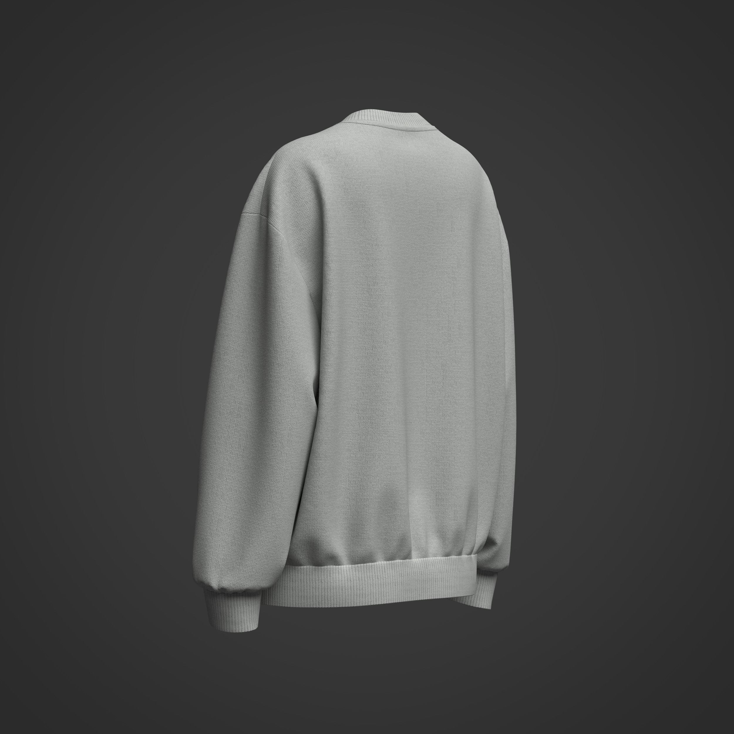 Womens Oversized Sweatshirt 3d Model 3D model | CGTrader