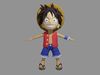 One Piece Luffy 3D model animated rigged | CGTrader