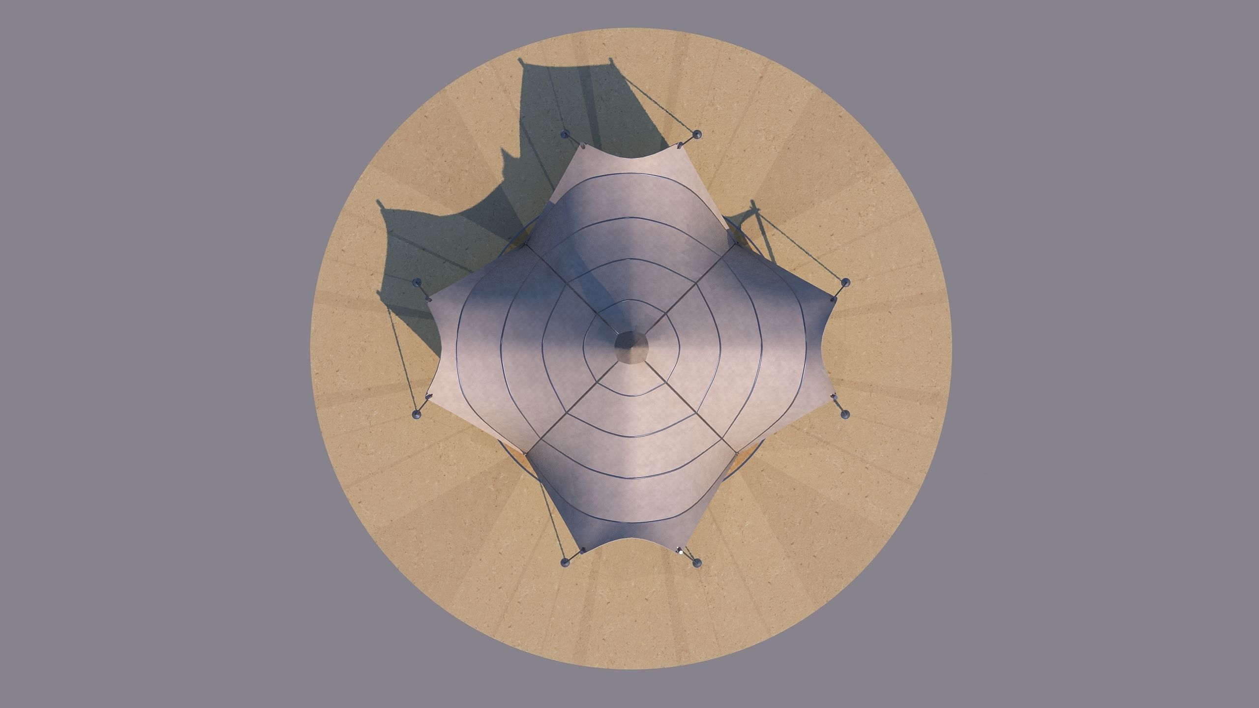0202 - Circular Tent 3D model | CGTrader