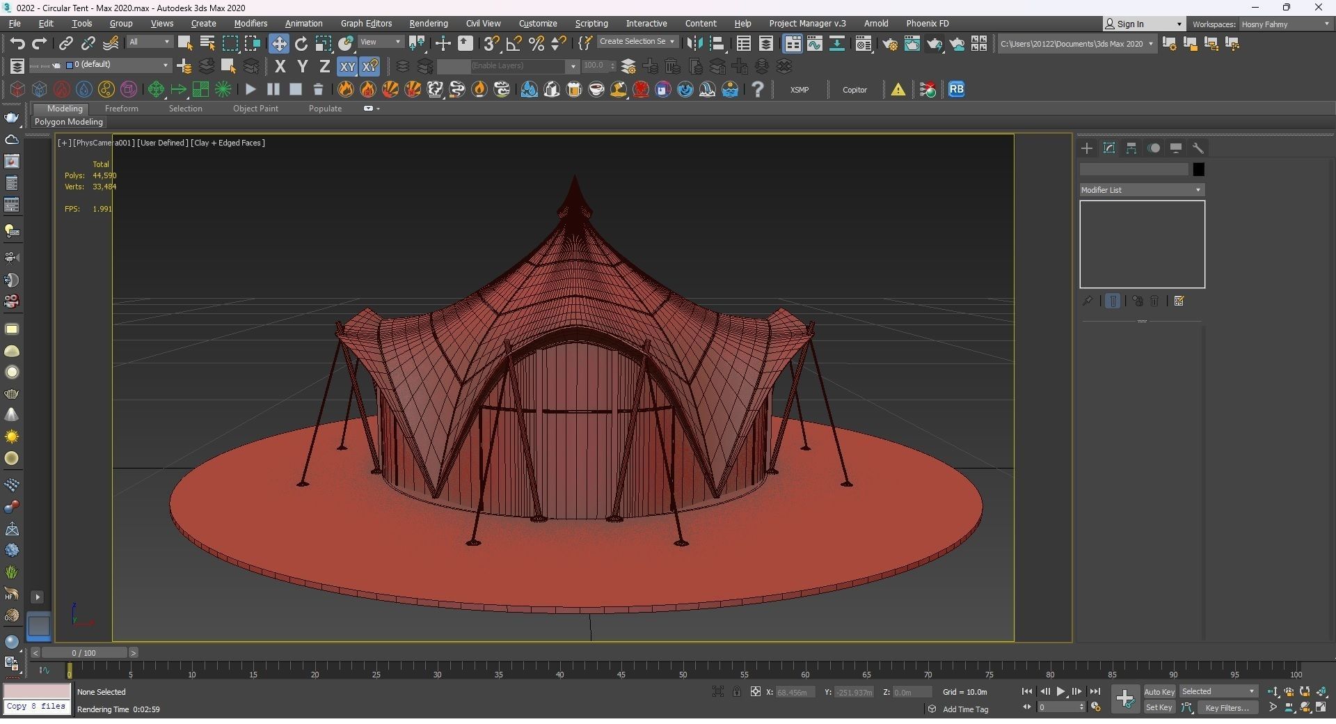 0202 - Circular Tent 3D model | CGTrader
