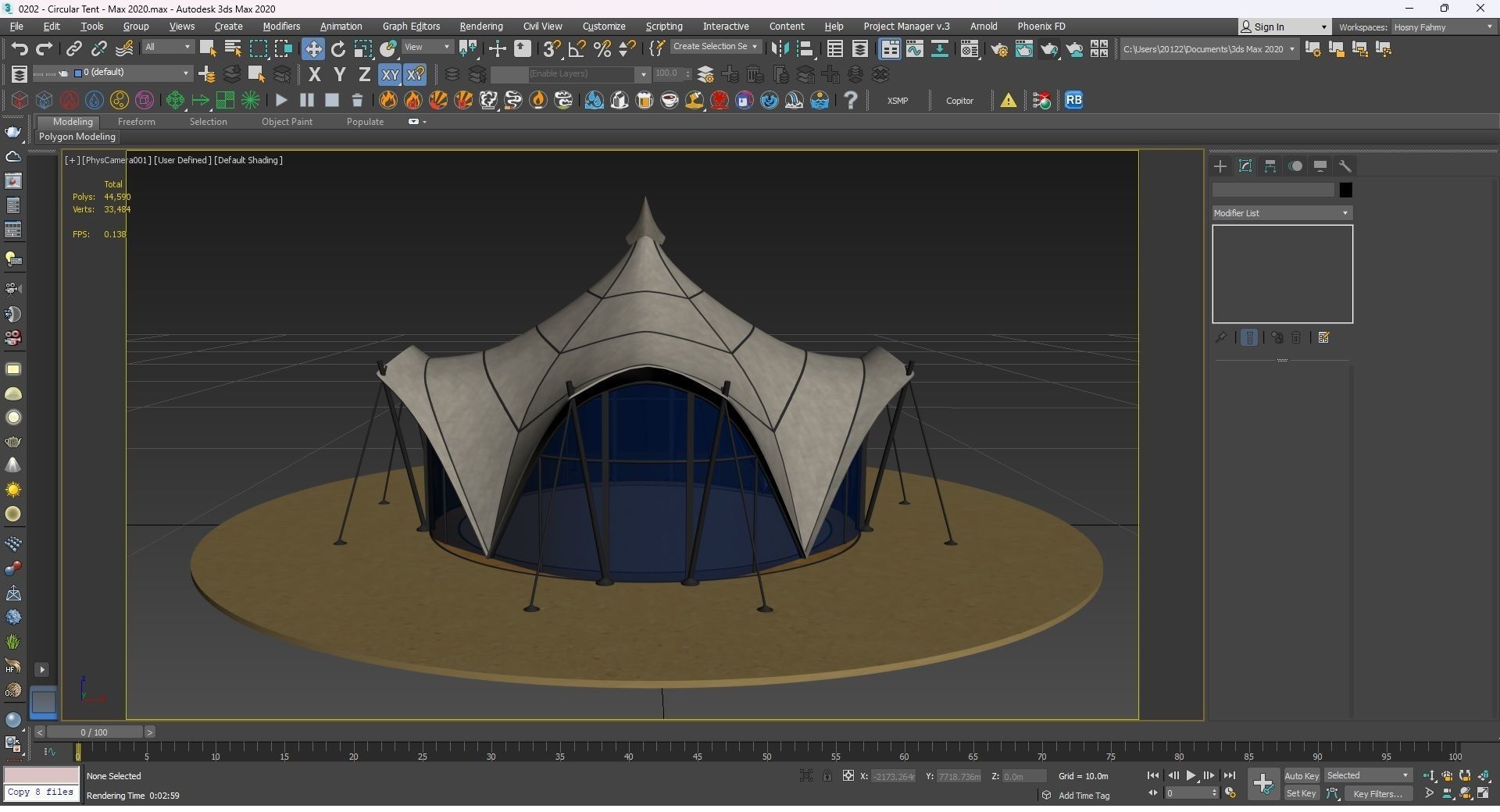 0202 - Circular Tent 3D model | CGTrader