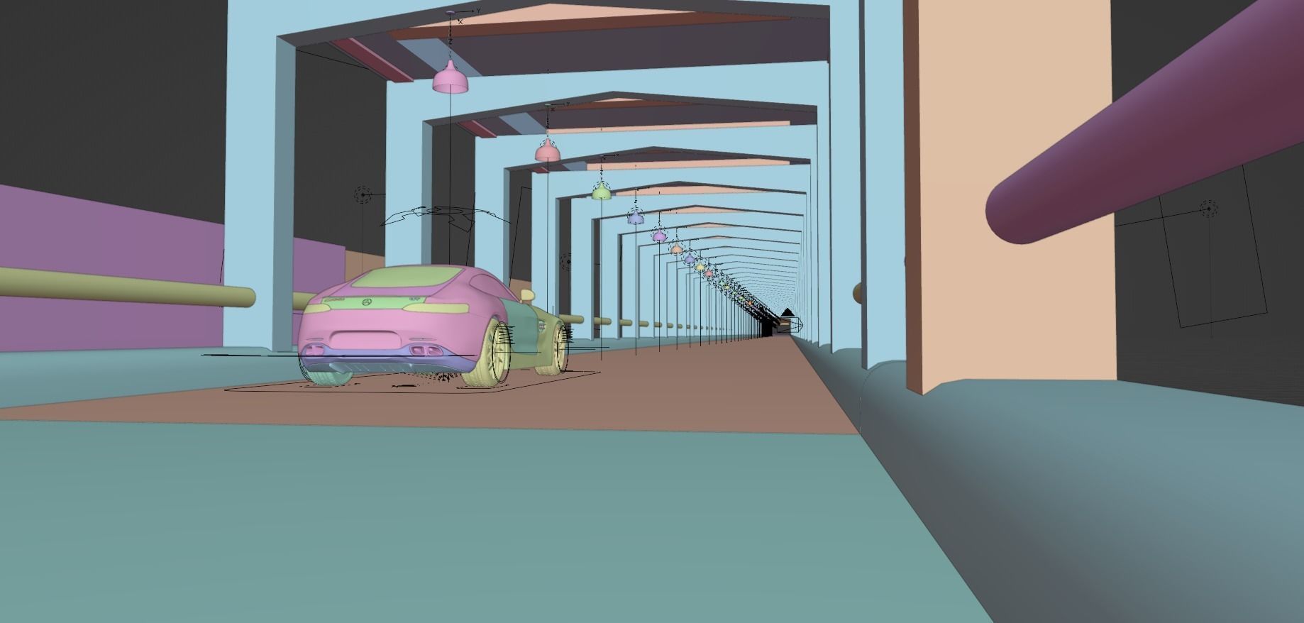 Car Animation Scenery free 3D model animated | CGTrader