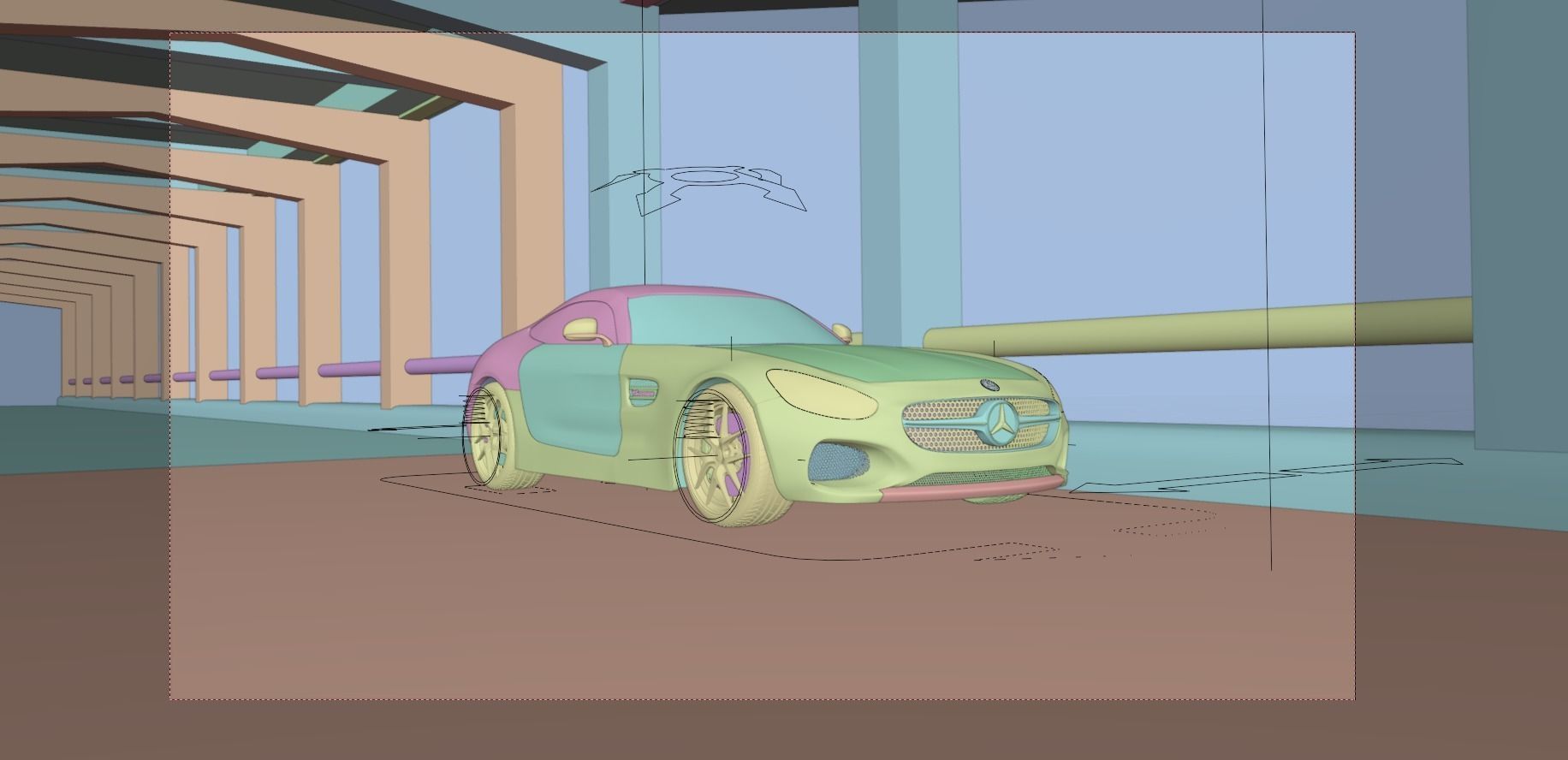 Car Animation Scenery free 3D model animated | CGTrader