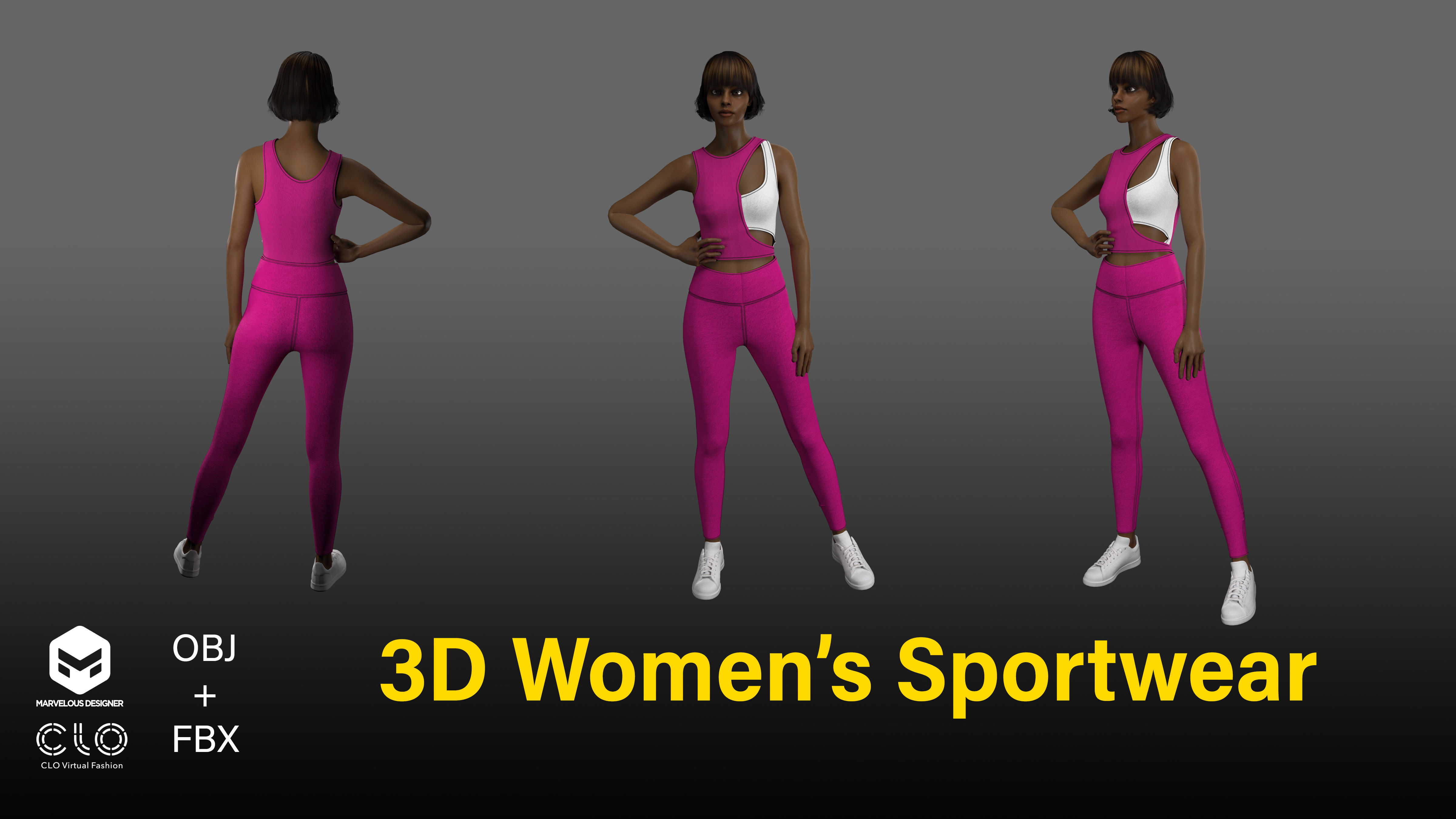 Basic woman clothes 3D model | CGTrader