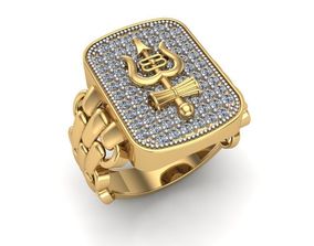 Trishul ring 3D Print Models | CGTrader