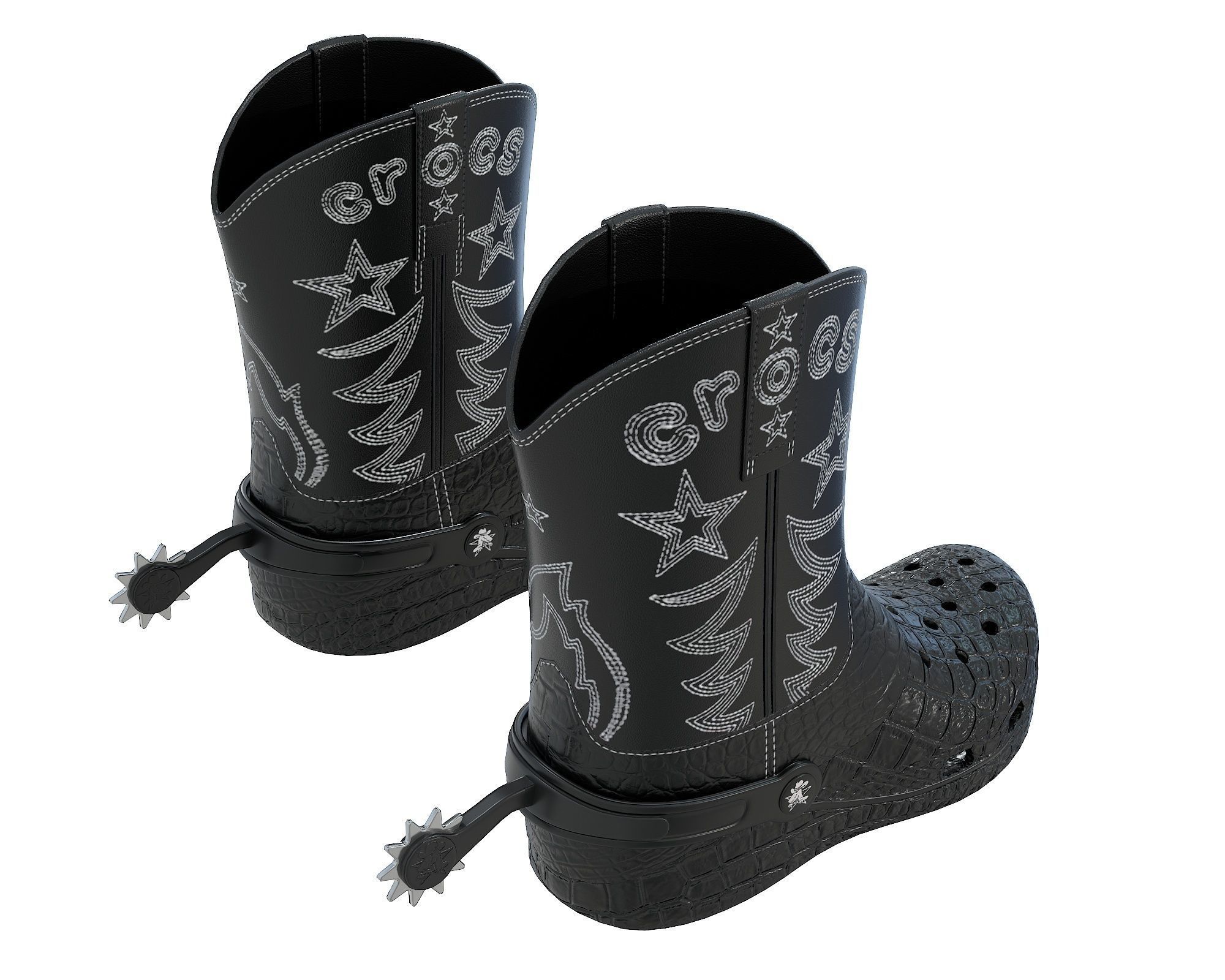 3D model Crocs Classic Cowboy Boots VR / AR / low-poly | CGTrader