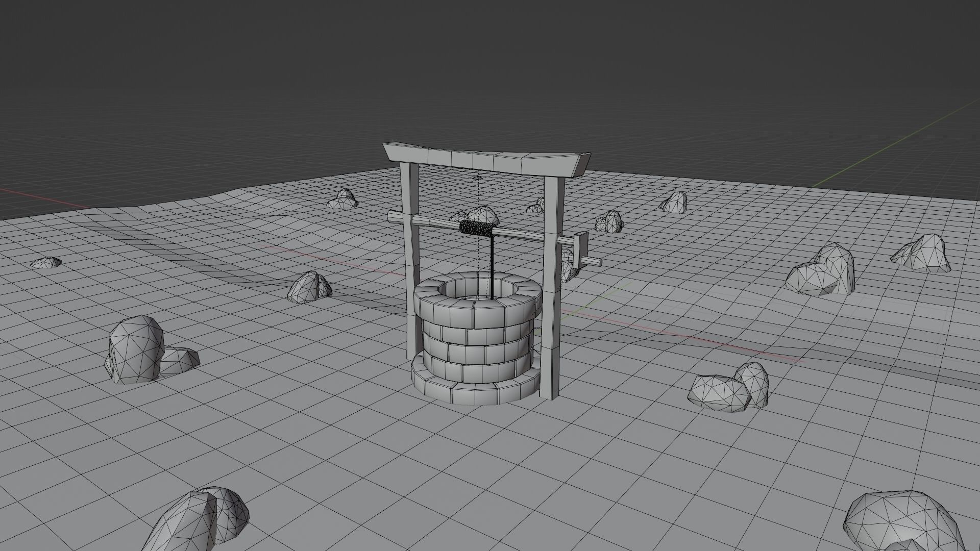 low poly Well free 3D model | CGTrader