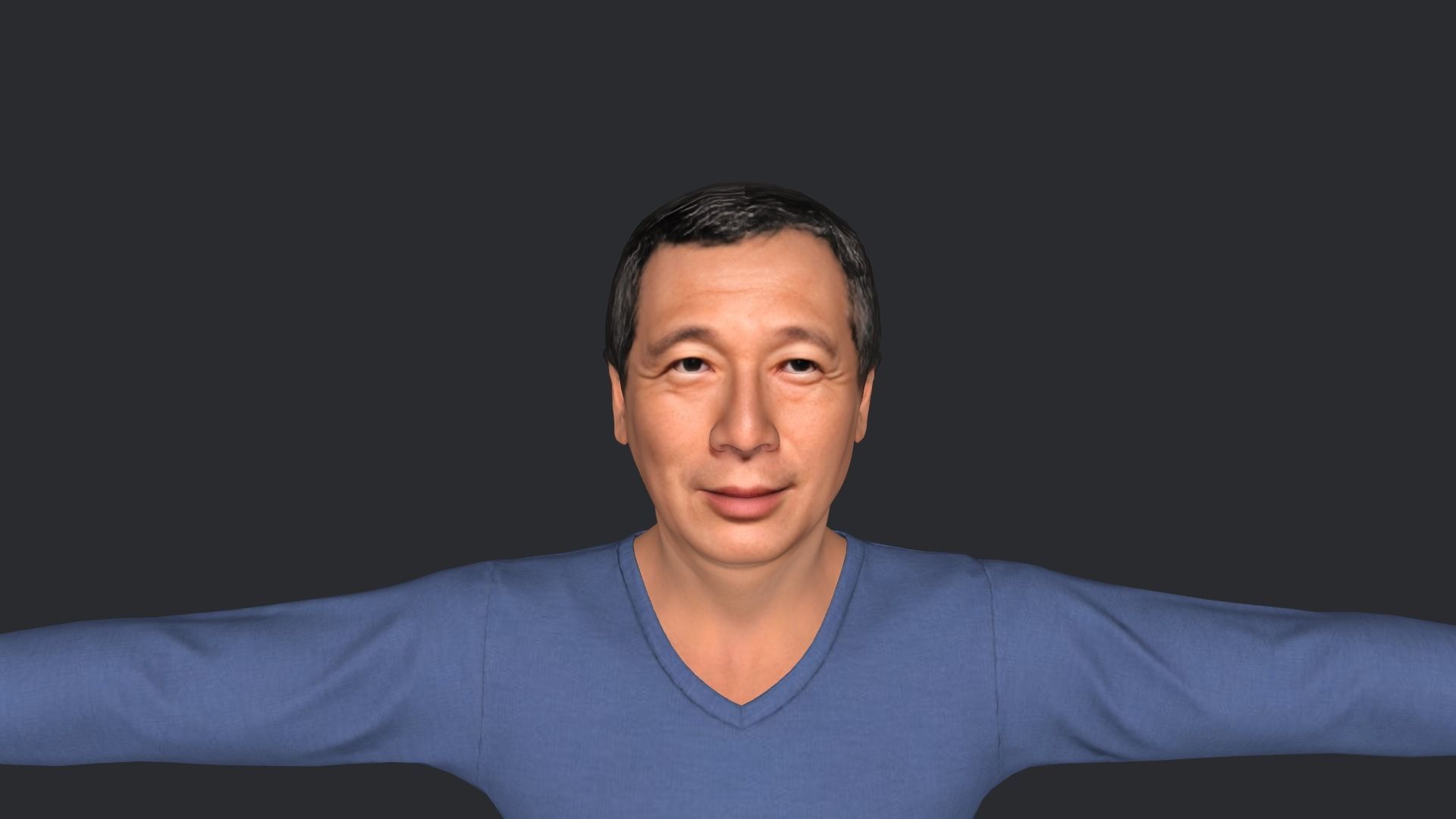 Lee Hsien Loong Hyper Realistic Full Body Rigged Character 3D model ...
