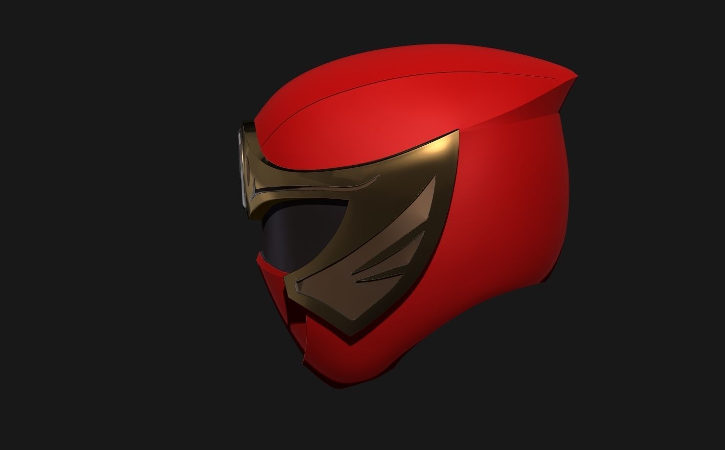 hurricanger red 3D model 3D printable | CGTrader