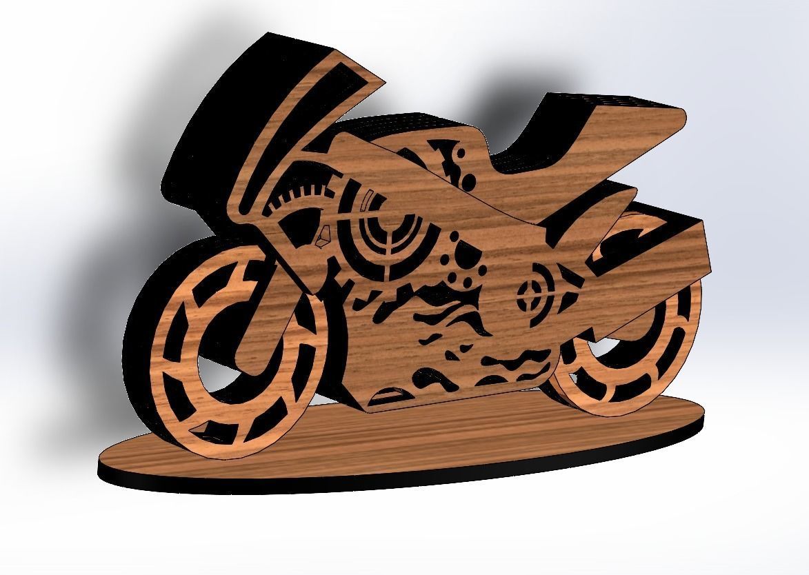motorcycle laser cutter model 3D model 3D printable | CGTrader