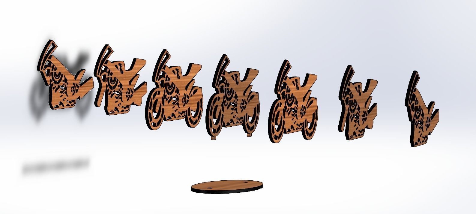 motorcycle laser cutter model 3D model 3D printable | CGTrader