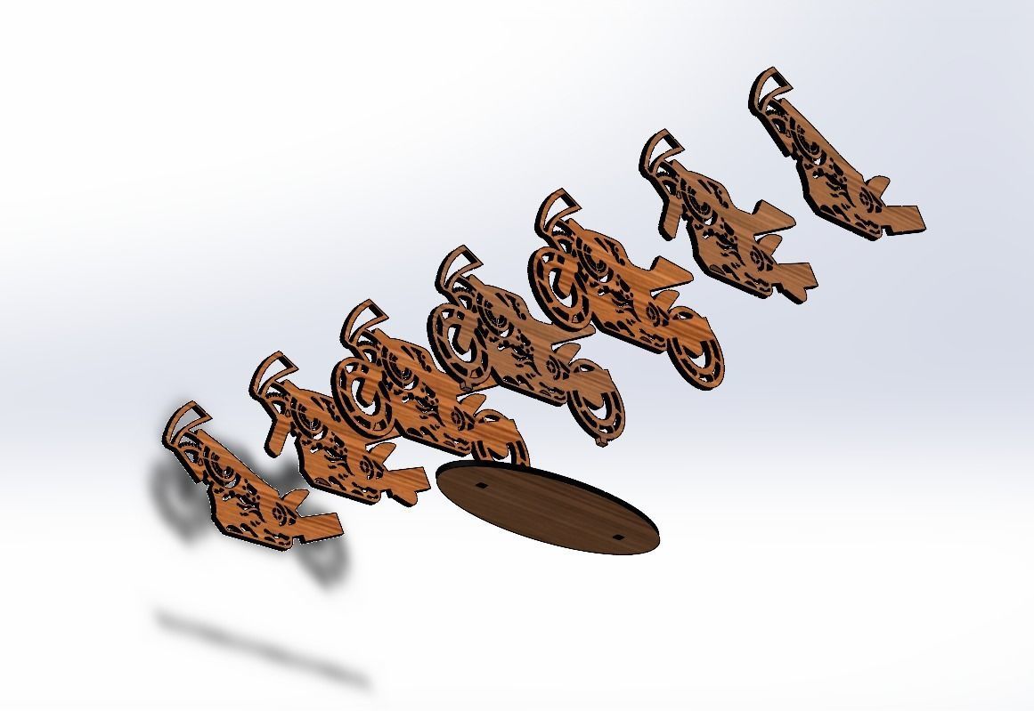 motorcycle laser cutter model 3D model 3D printable | CGTrader