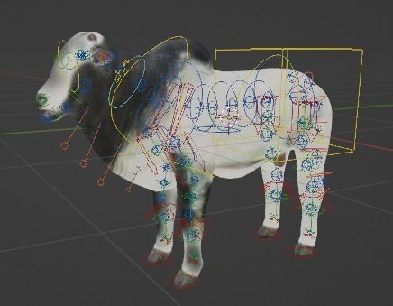 ox for game 3D model rigged | CGTrader