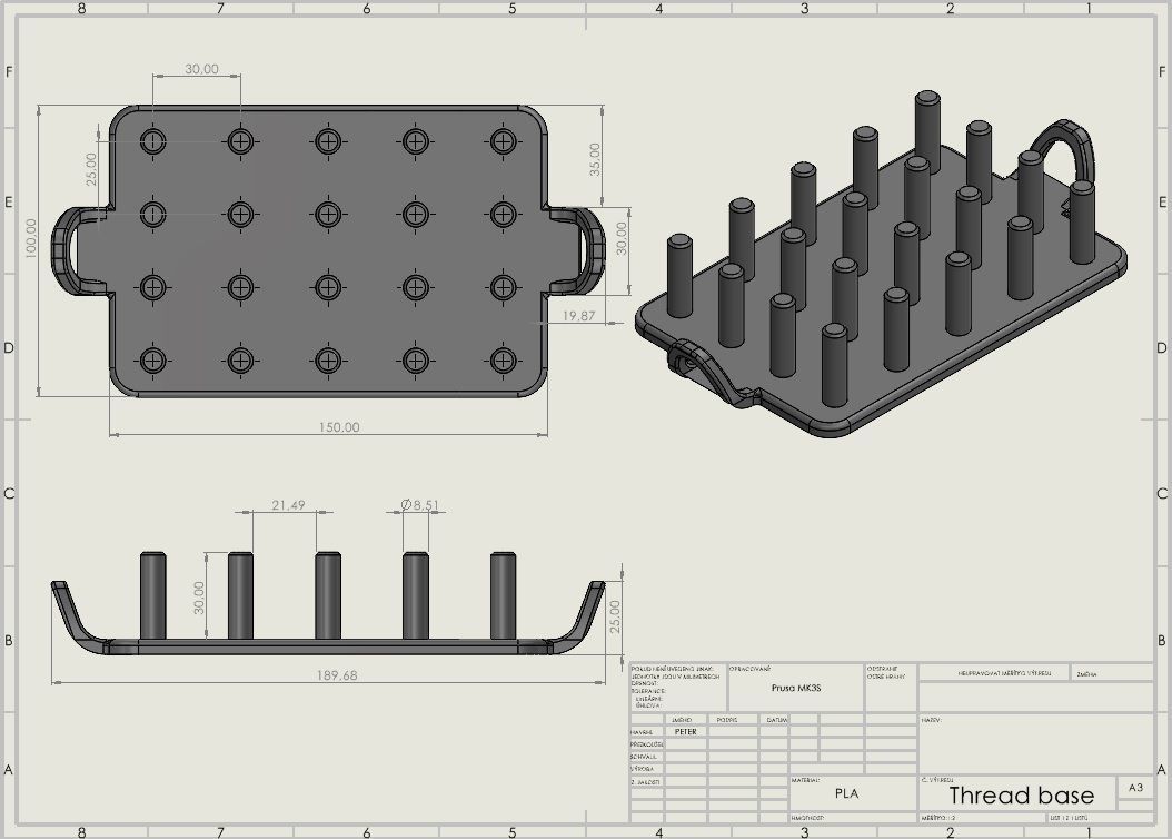 Thread base 3D model 3D printable | CGTrader
