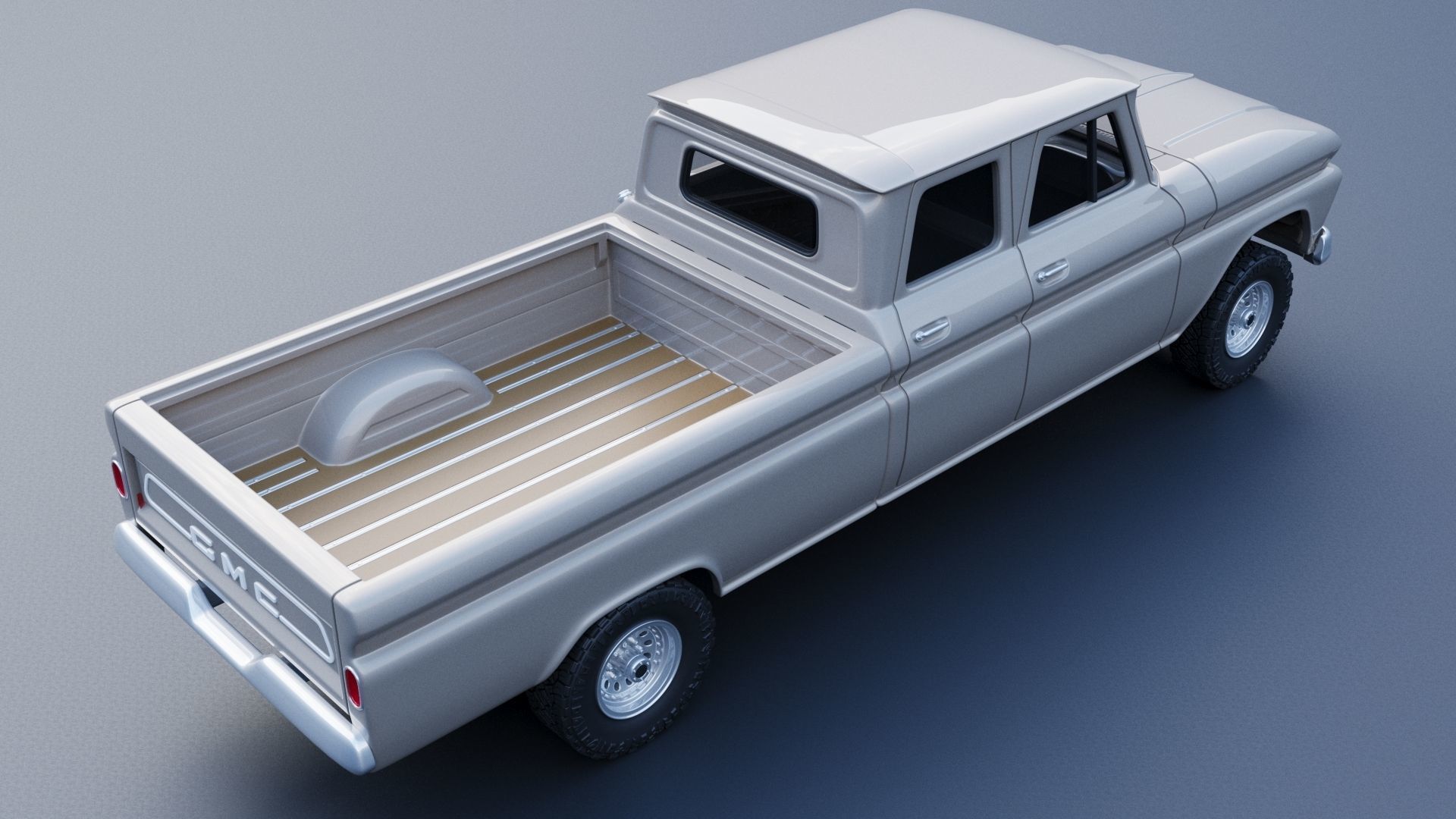 GMC Crew Cab Pickup 1965 3D model 3D printable | CGTrader