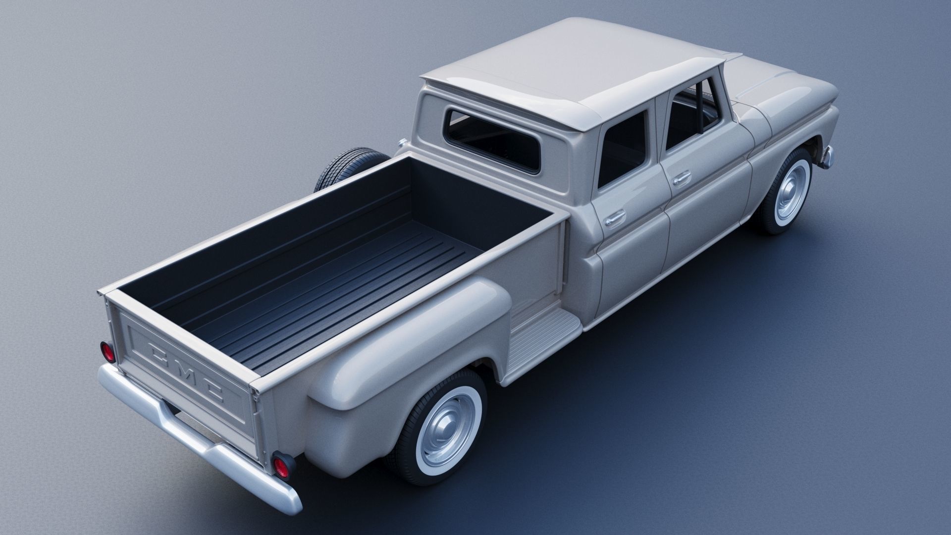 GMC Crew Cab Pickup 1965 3D model 3D printable | CGTrader