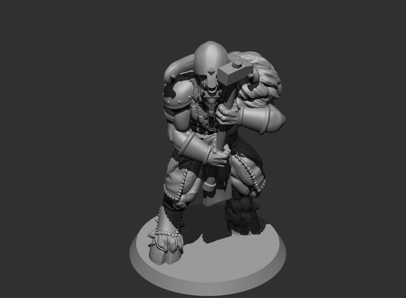 Bull warrior hammer 3D model 3D printable | CGTrader