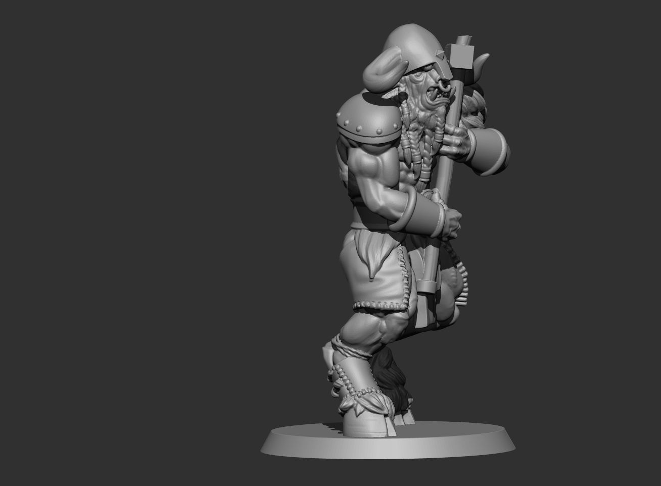 Bull warrior hammer 3D model 3D printable | CGTrader