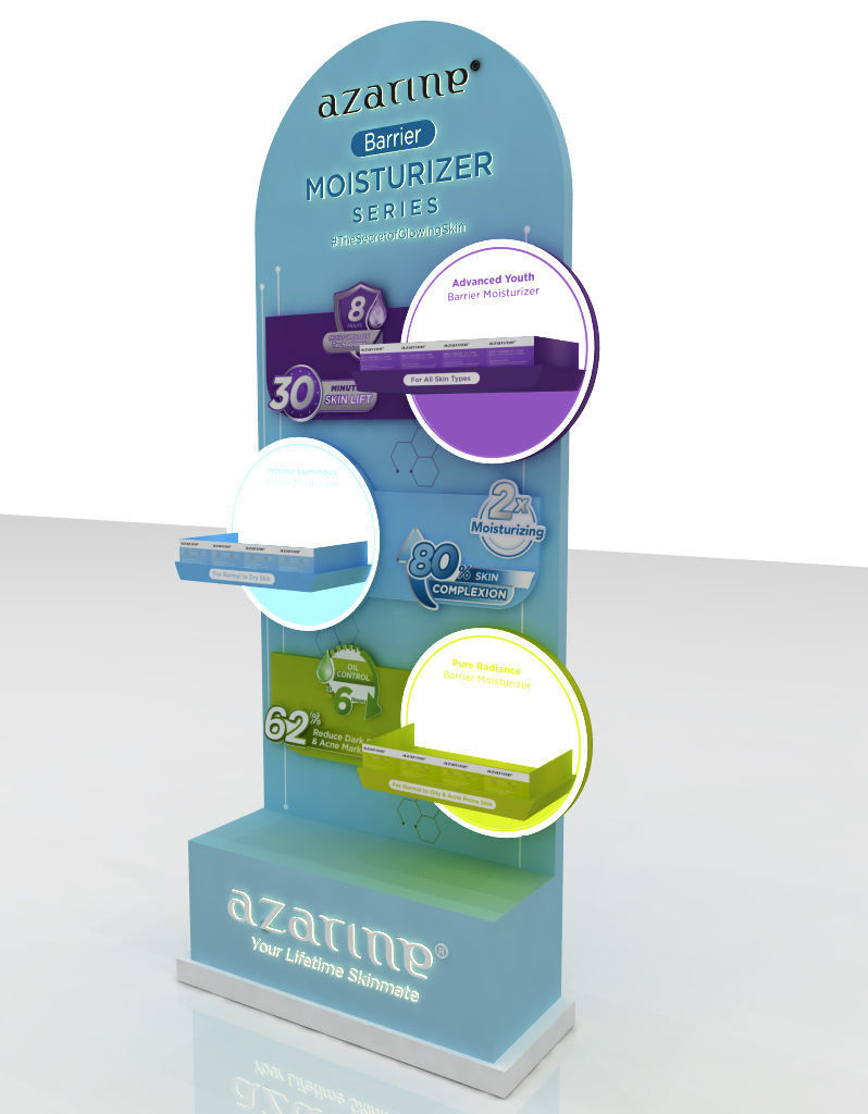 Standee Display Cosmetic free 3D model | CGTrader