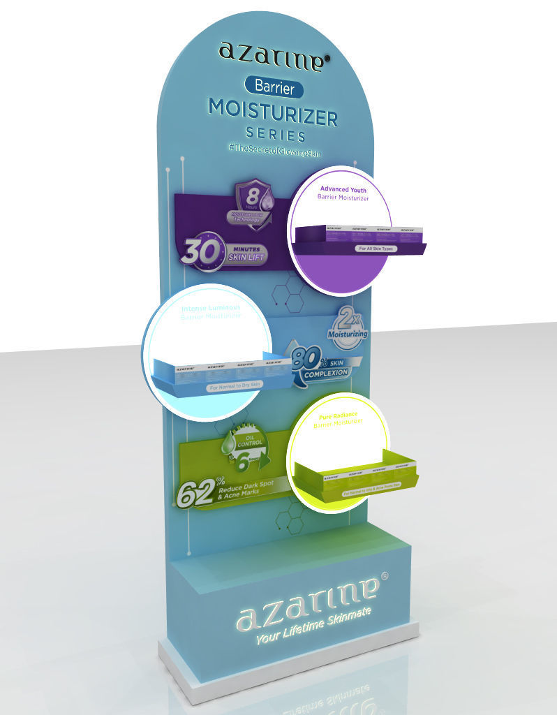 Standee Display Cosmetic free 3D model | CGTrader