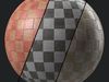 Texture Leather Materials 40- Checker Leather Panel - Pbr 4k Seamless ...