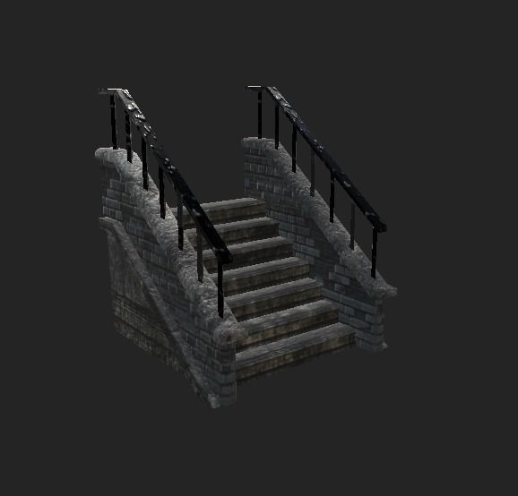 3D model Residential Entry Stairs VR / AR / low-poly | CGTrader