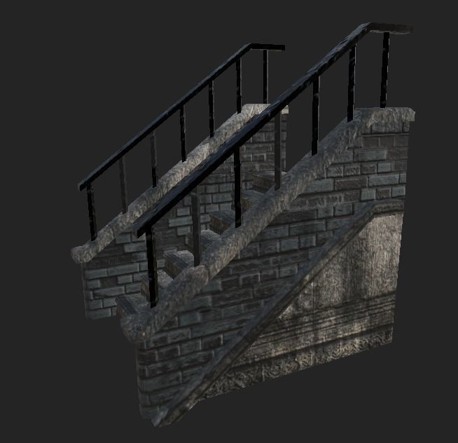 3D model Residential Entry Stairs VR / AR / low-poly | CGTrader