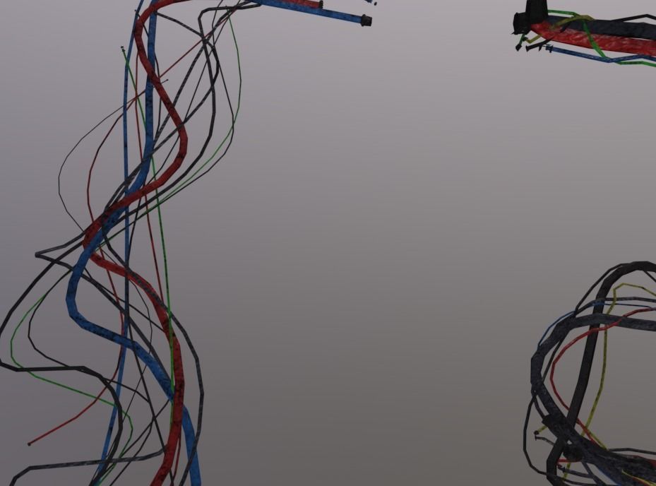 3D model Ground Cable Kit VR / AR / low-poly | CGTrader