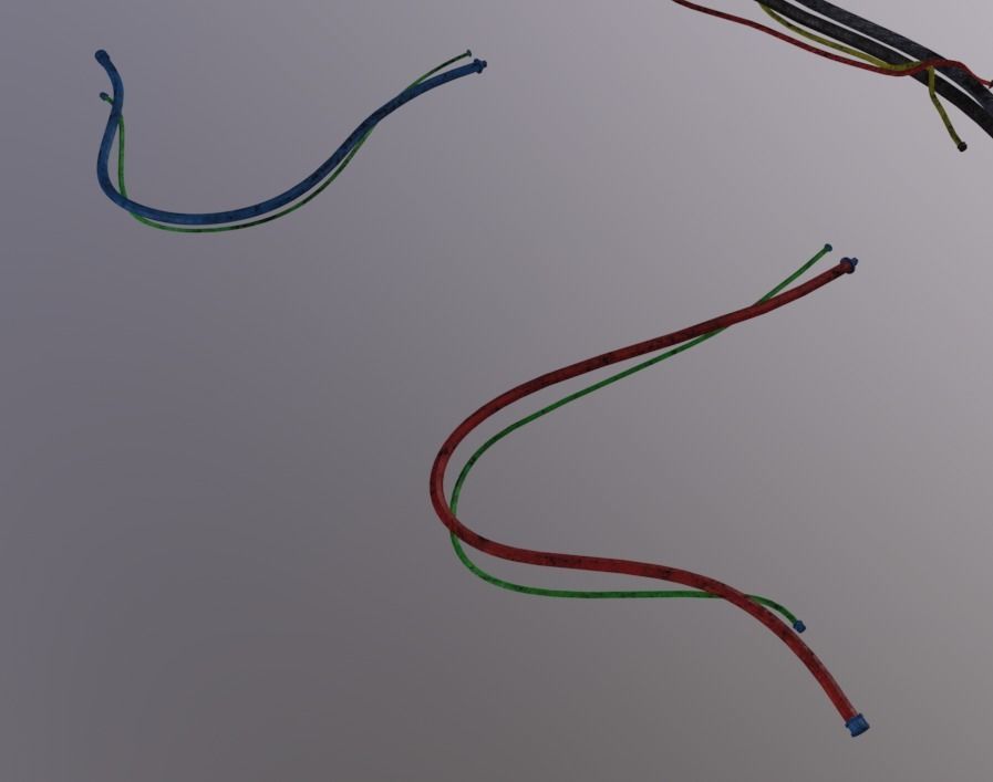 3D model Ground Cable Kit VR / AR / low-poly | CGTrader