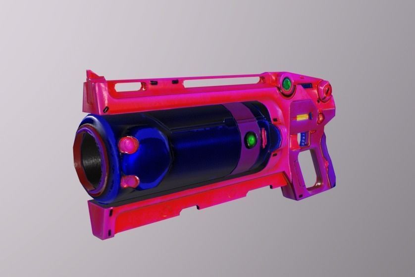 3D model Plastic Toy Shock Pistol VR / AR / low-poly | CGTrader