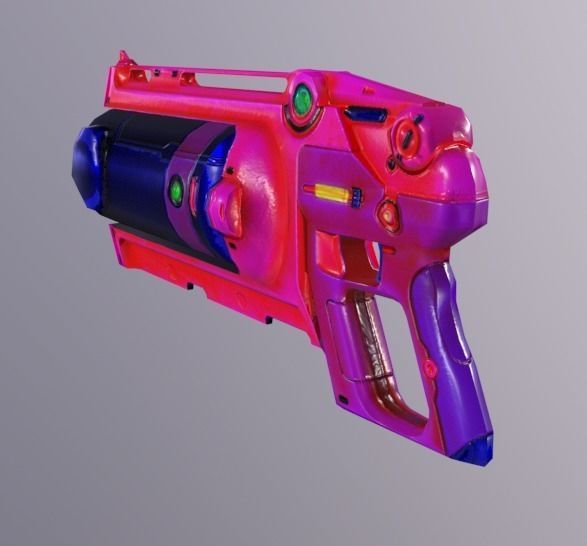 3D model Plastic Toy Shock Pistol VR / AR / low-poly | CGTrader