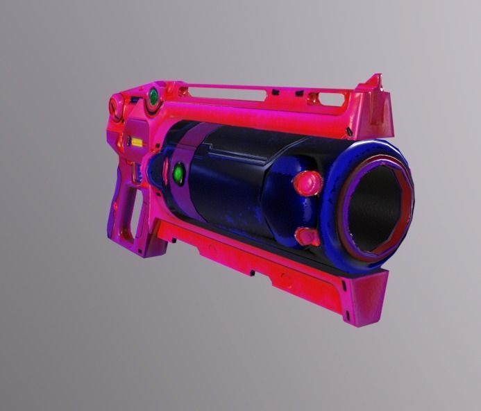 3D model Plastic Toy Shock Pistol VR / AR / low-poly | CGTrader