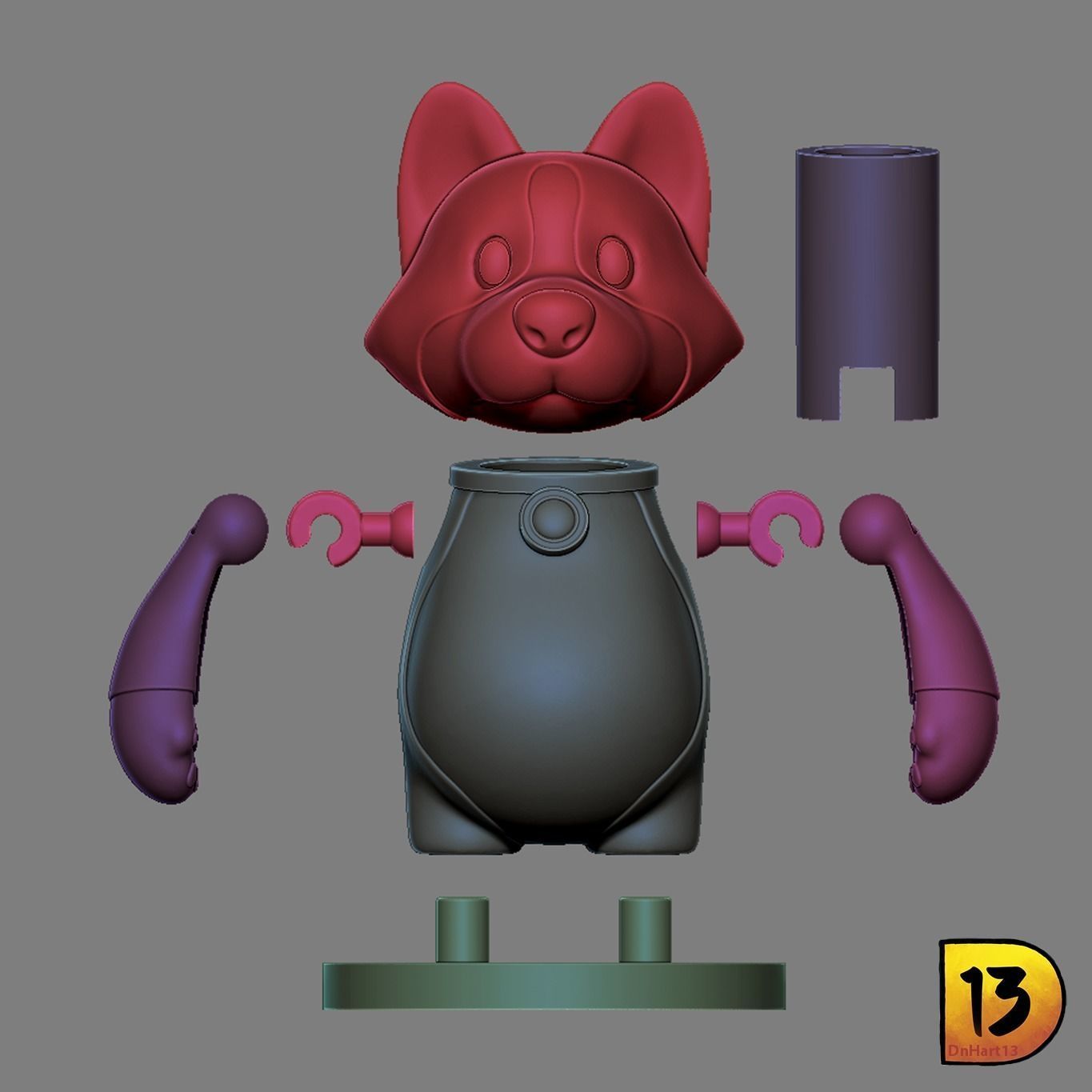 Party Animals Nemo Dog 3D model 3D printable | CGTrader