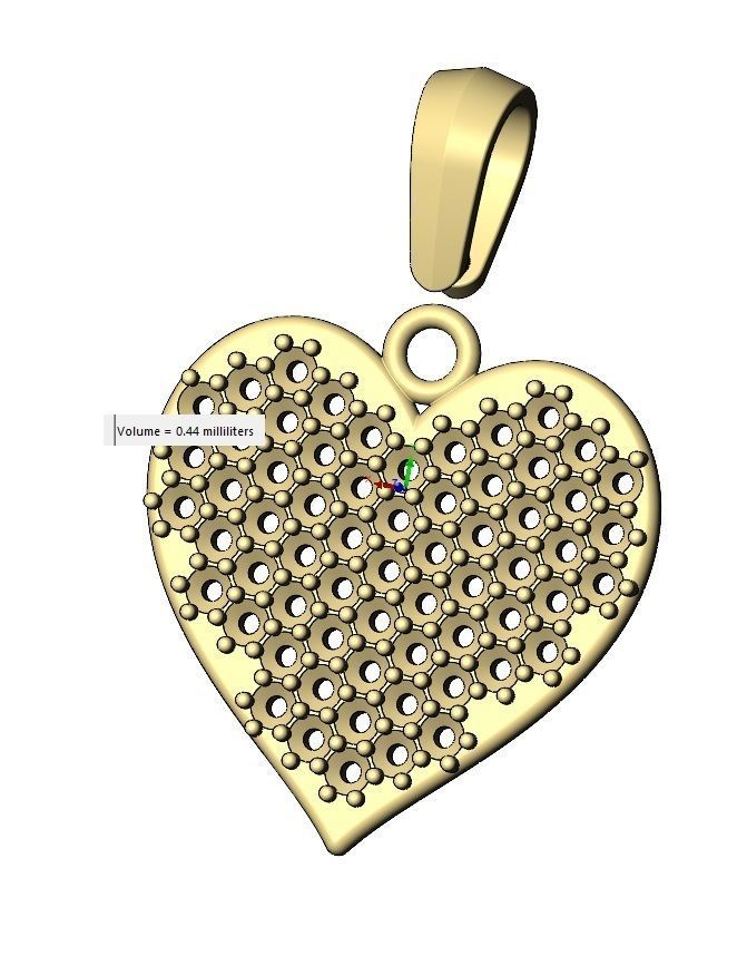 Diamond heart pendant and charm 3D model 3D printable | CGTrader