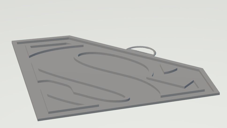 Superman Logo revision 1 free 3D model 3D printable | CGTrader