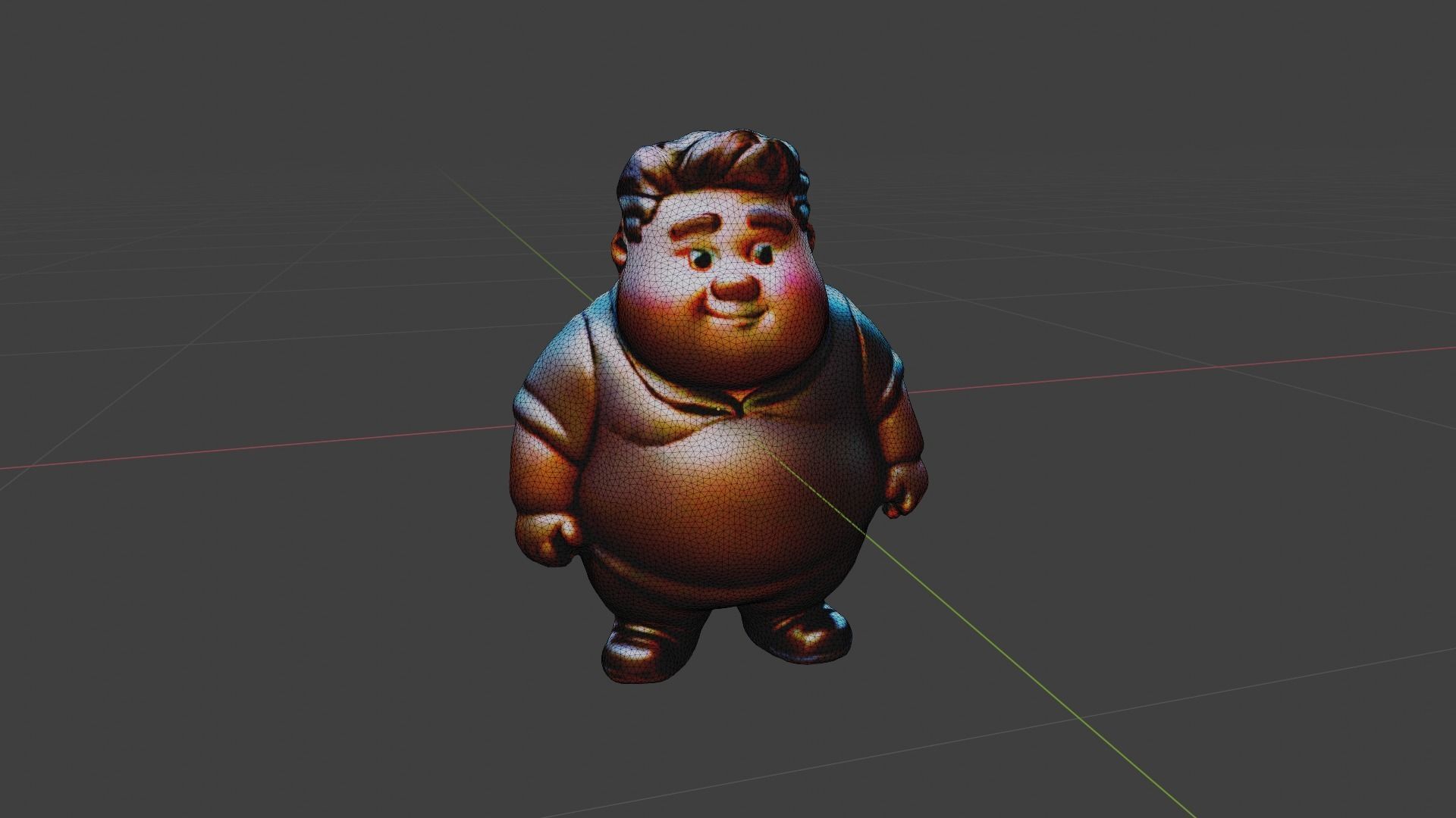 3D model Fat Cartoon Man VR / AR / low-poly | CGTrader