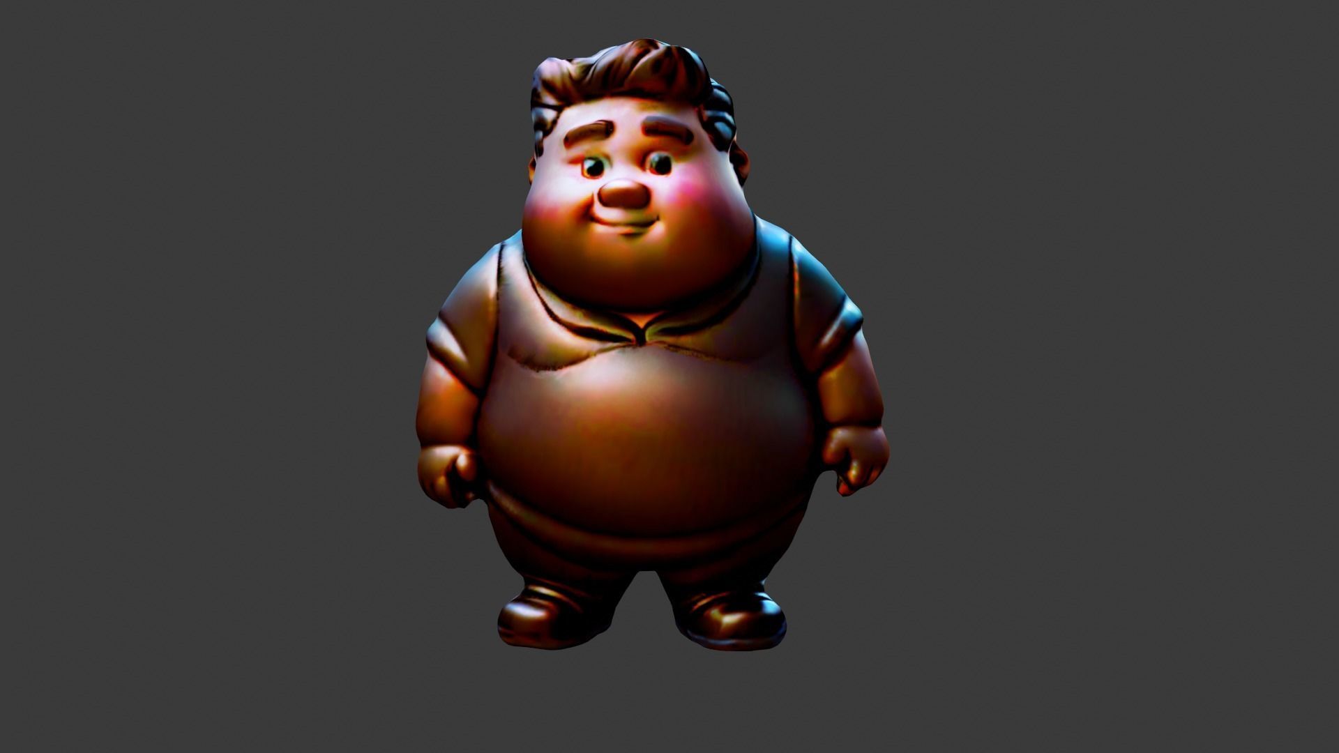 3D model Fat Cartoon Man VR / AR / low-poly | CGTrader