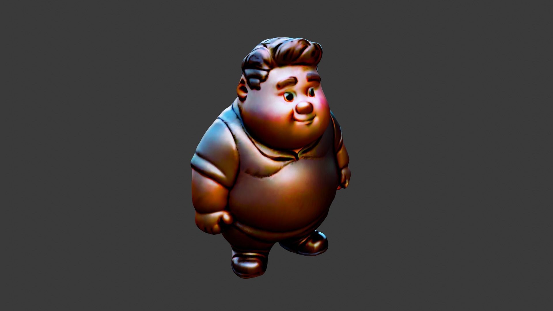 3D model Fat Cartoon Man VR / AR / low-poly | CGTrader