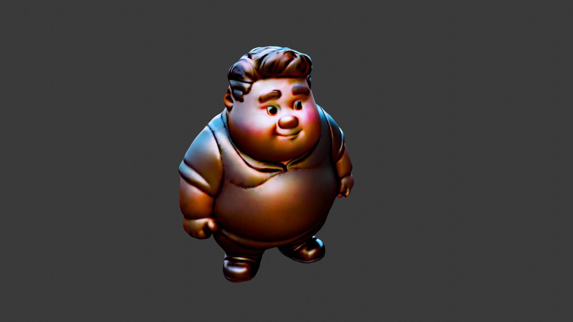 3D model Fat Cartoon Man VR / AR / low-poly | CGTrader