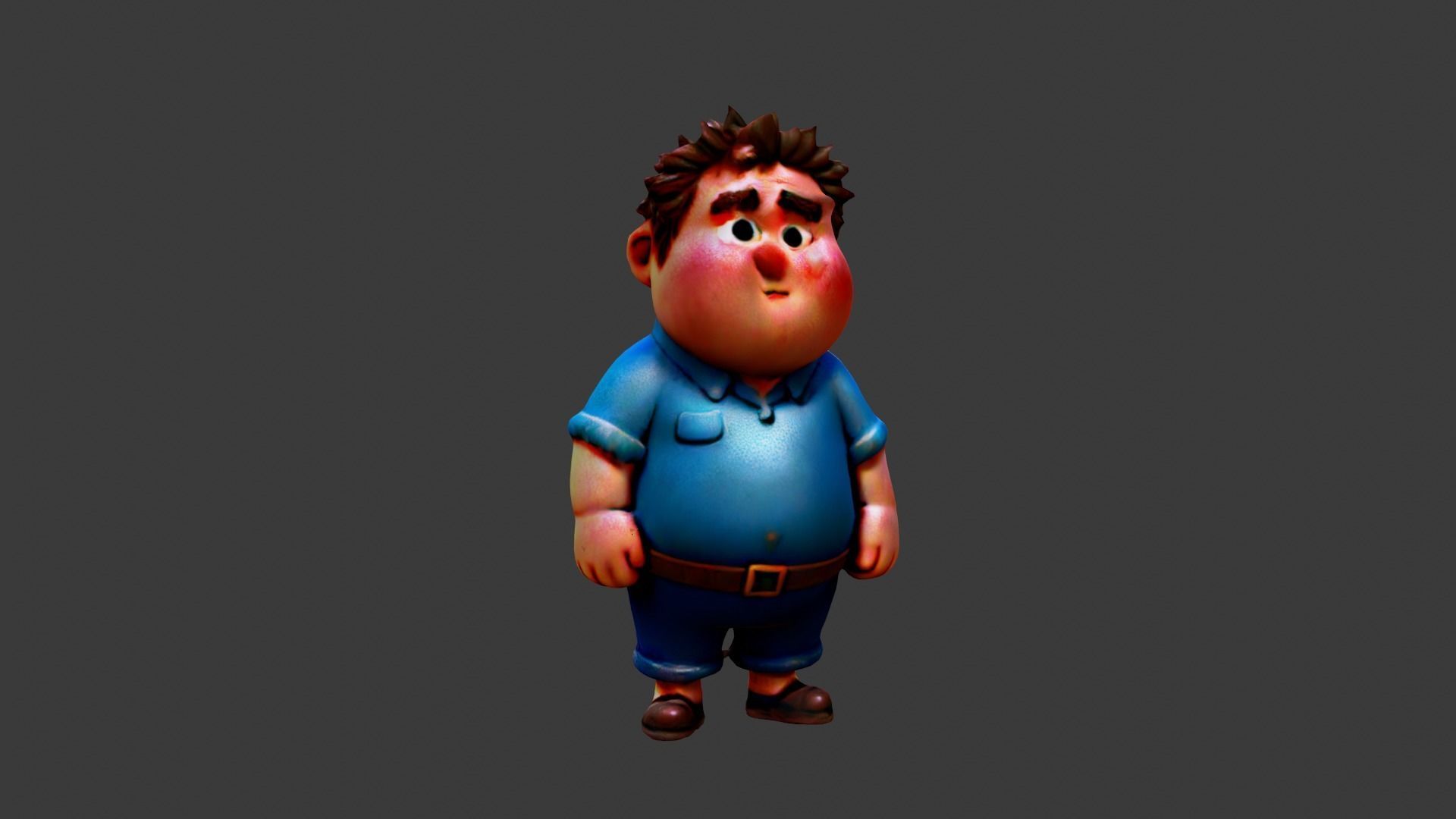 3D model Fat Man VR / AR / low-poly | CGTrader