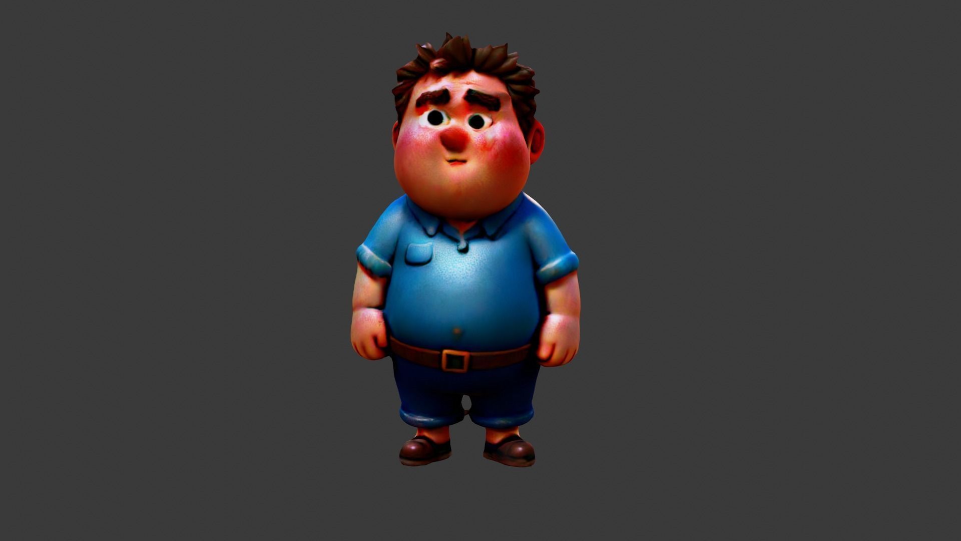3D model Fat Man VR / AR / low-poly | CGTrader