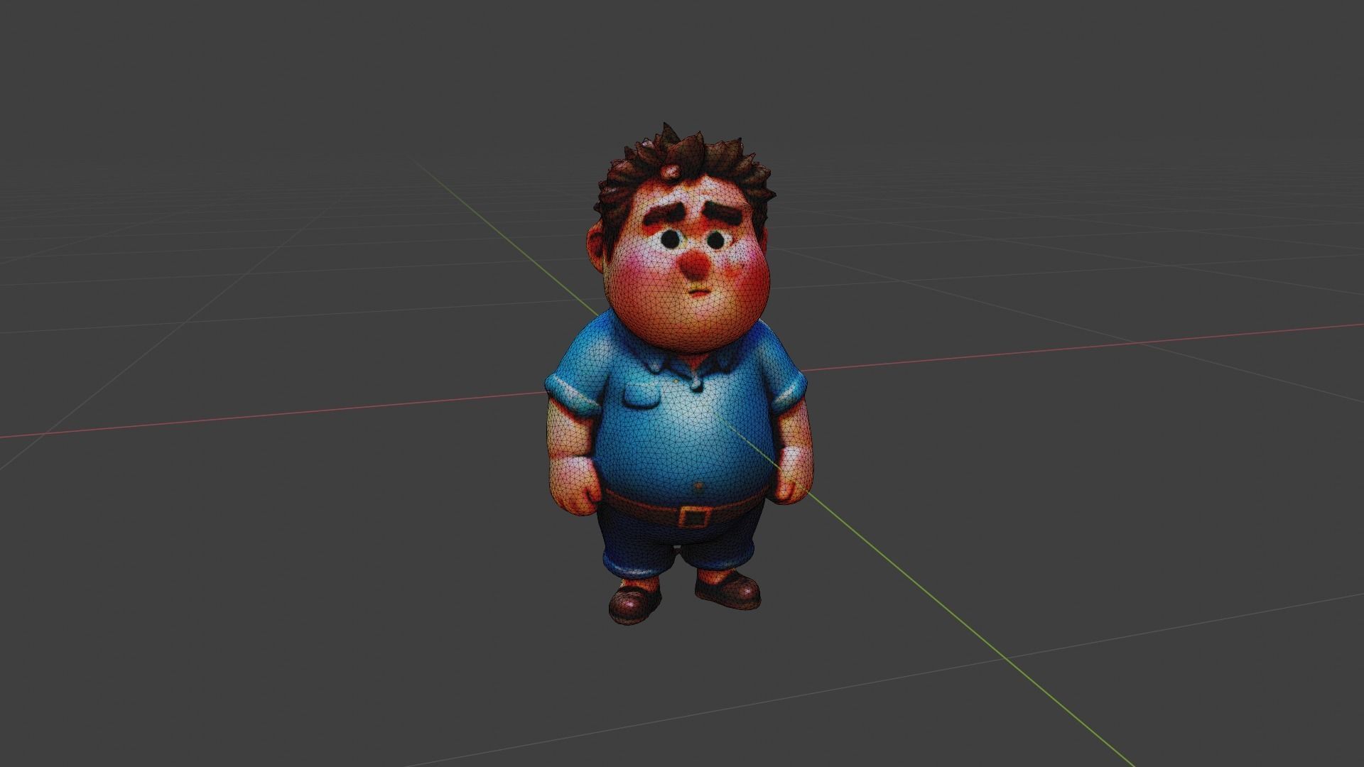 3D model Fat Man VR / AR / low-poly | CGTrader