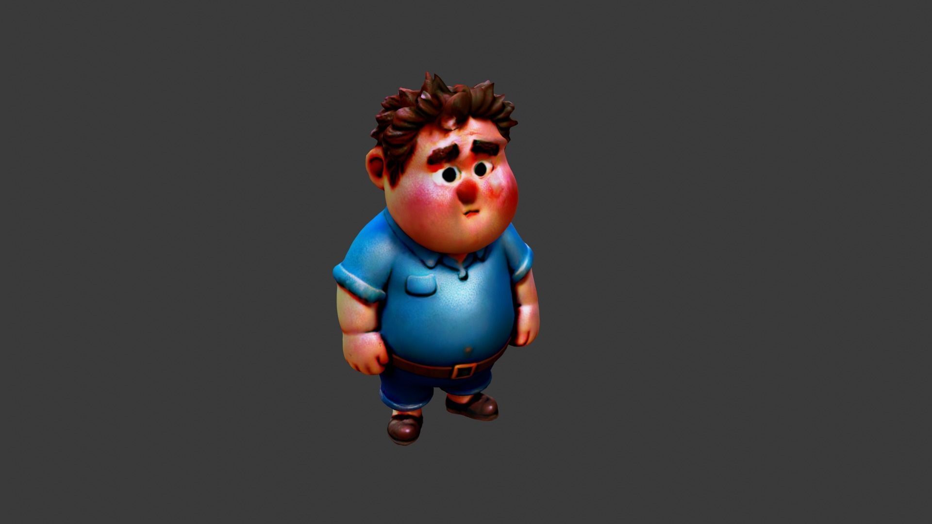 3D model Fat Man VR / AR / low-poly | CGTrader