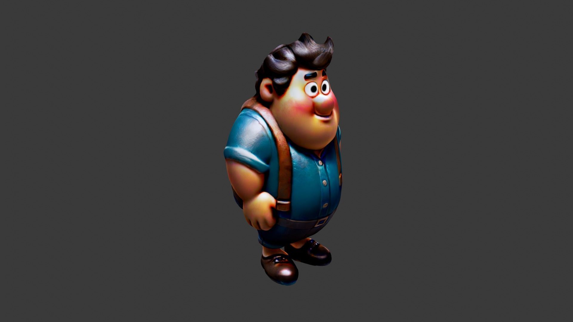 3D model Fat Man VR / AR / low-poly | CGTrader